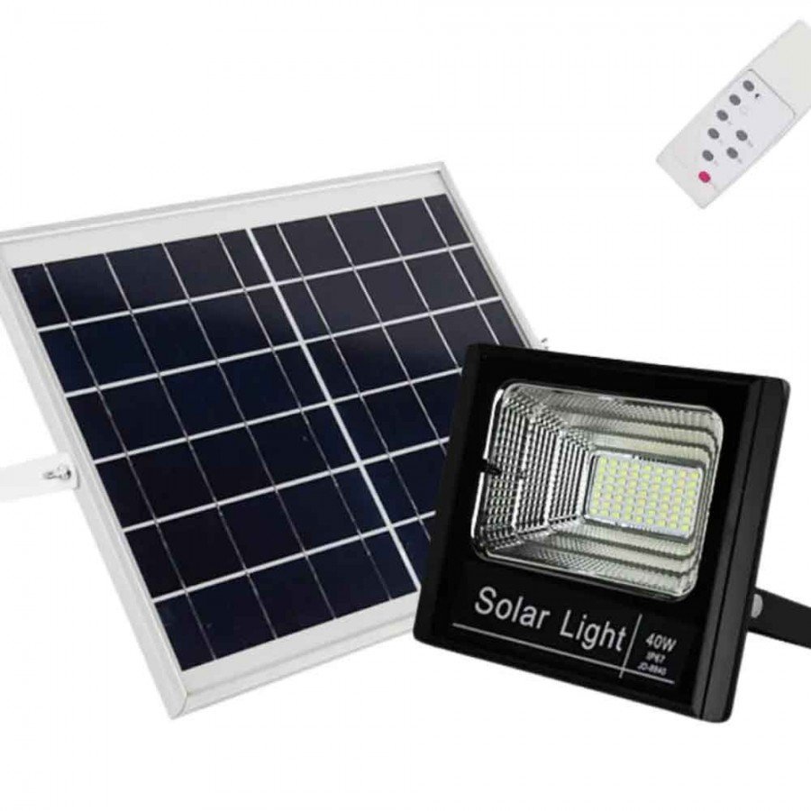 Refletor Solar c/ Controle - 40W IP65 - 6.500K - Gaya Ref 9669